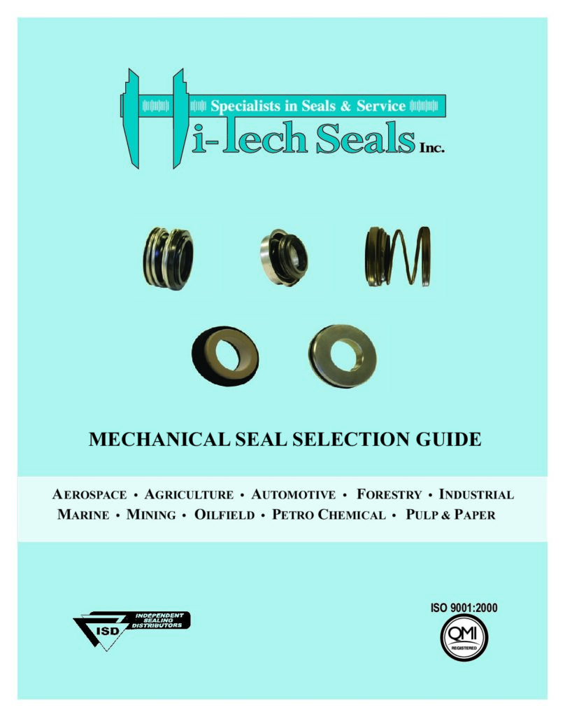 Products and Services Literature - Hi-Tech Seals